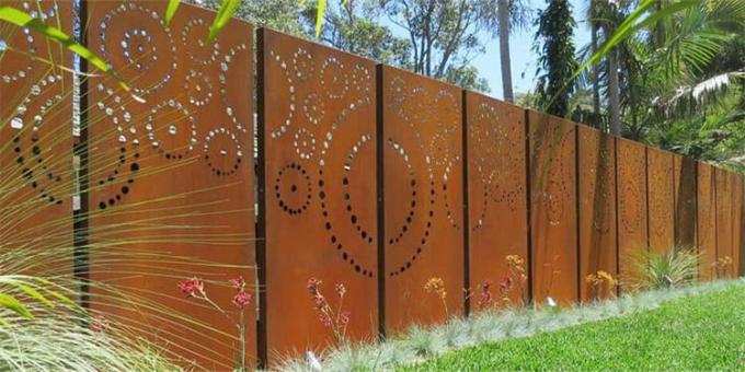 Heigh 180cm Decorative Oxy Shield Spiral Pattern Corten Steel Spiral ...
