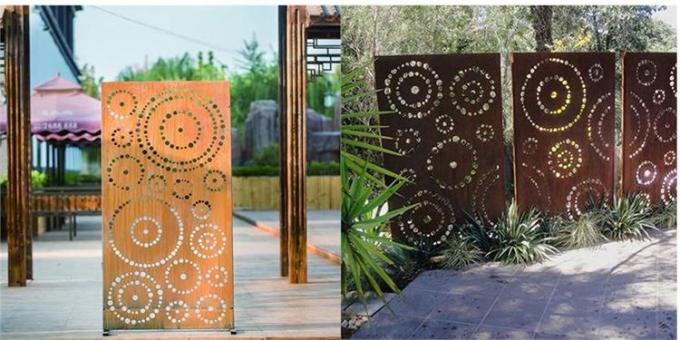 Heigh 180cm Decorative Oxy Shield Spiral Pattern Corten Steel Spiral ...