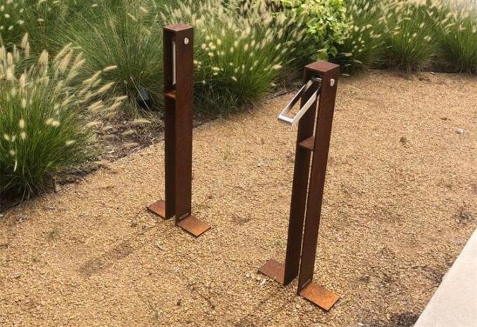 Outdoor Street Furniture Metal Guardia Cycle Stand Corten Steel Bike Rack