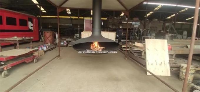 Hanging Indoor Heaters Suspended Rotating Wood Burning Fireplace