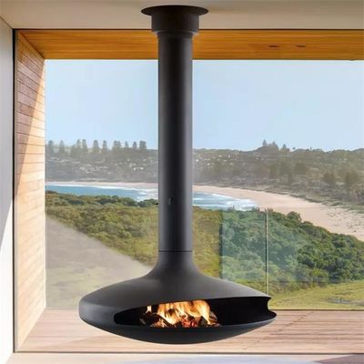 French Style Hanging Wood Burning Stoves Ceiling Mounted Suspended ...
