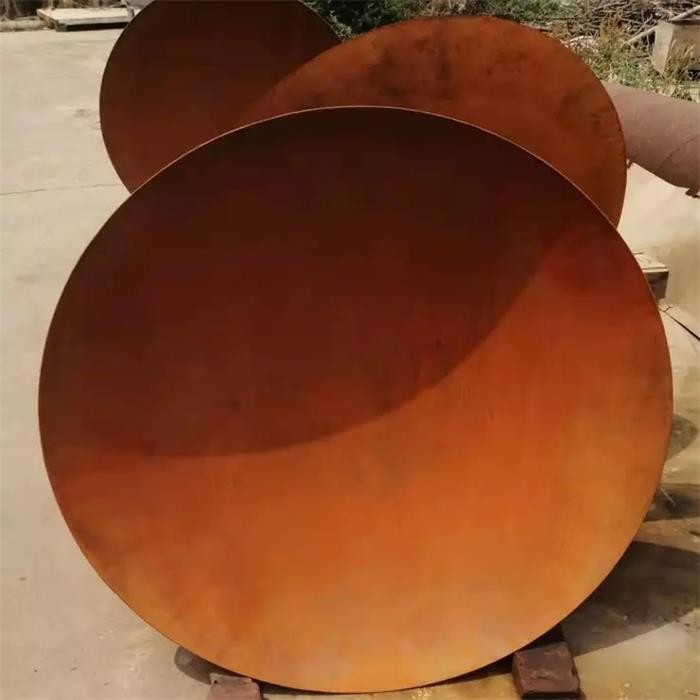 100cm Outdoor Large Round Corten Steel Metal Water Bowl For Water Feature